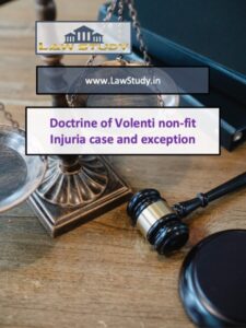 Doctrine of Volenti non-fit Injuria case and exception